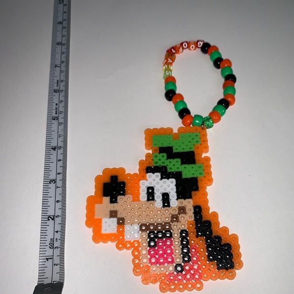 Disney | Accessories | Custom Goofy Perler Bead Kandi Bracelet | Poshmark